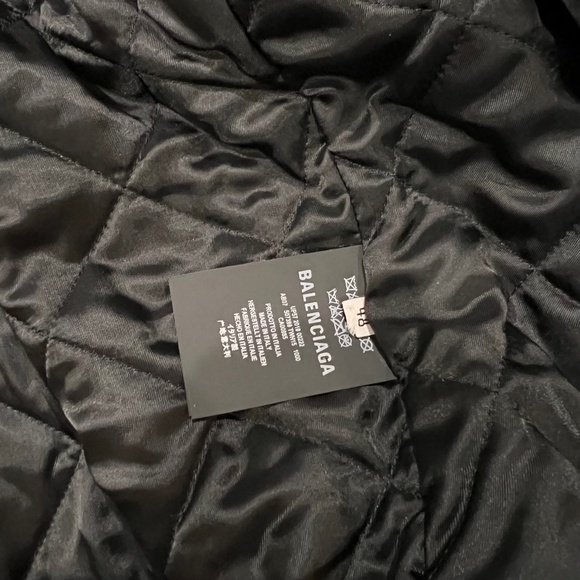 Balenciaga | Jackets & Coats | 29 Balenciaga Painted Logo Sleeve Graffiti Heavy Leather Moto ...